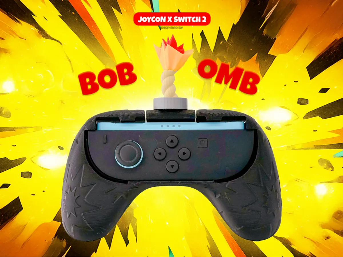 Grip | Joy-Con Inspired (Switch 2) BOB-OMB bomb - Free 3D Print Model ...