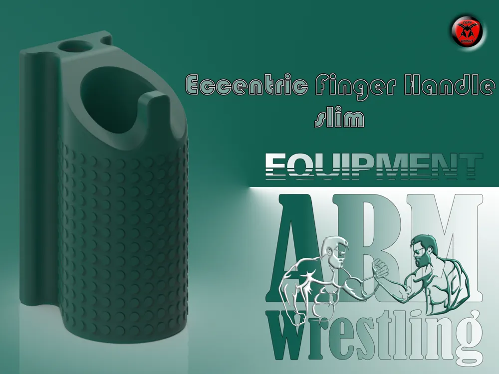 Armwrestling Eccentric Finger Handle slim by CopyKnight - MakerWorld