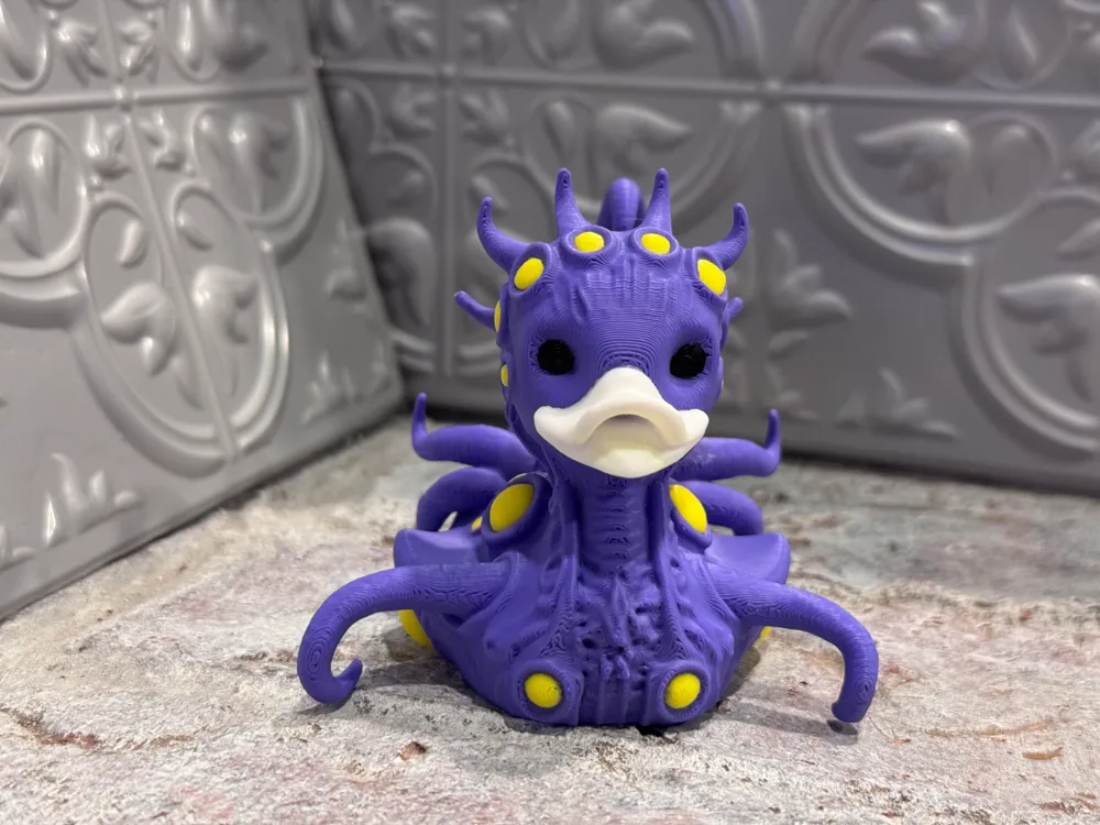 Quackthulhu - The Eldritch Rubber Duck - Free 3D Print Model - MakerWorld