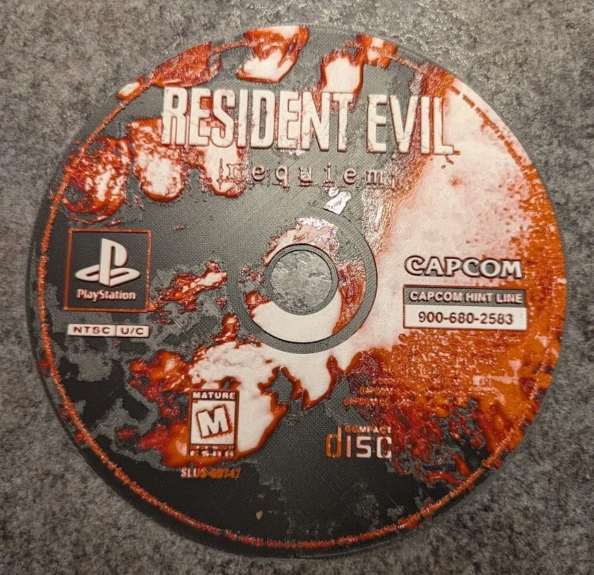 Resident Evil 9: Requiem - PS1 Disc (HueForge) by Squibs MakerWorld ...