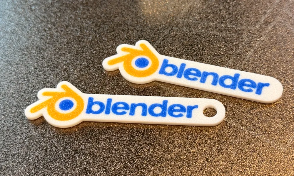 Blender 3D Logo & Keychain by DanielB3D - MakerWorld