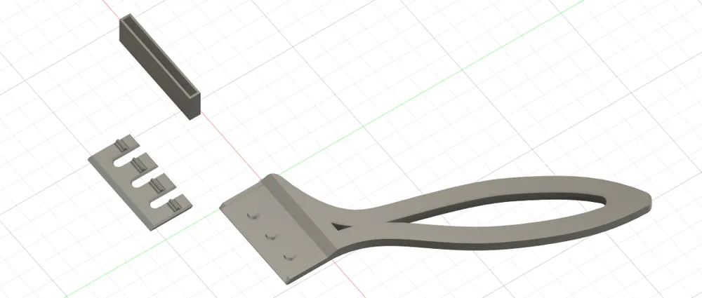 Ergonomic Razor Blade Scraper Handle by 3dagon MakerWorld: Download ...