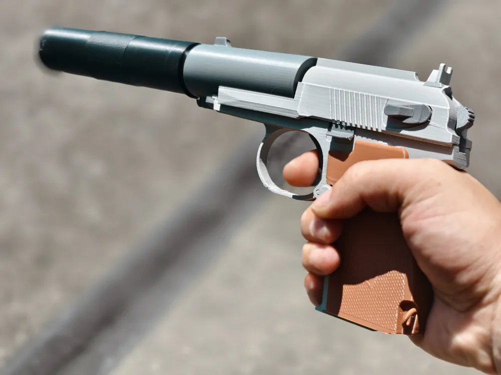 Soviet Union PB Suppressed Pistol classic toy - Free 3D Print Model ...