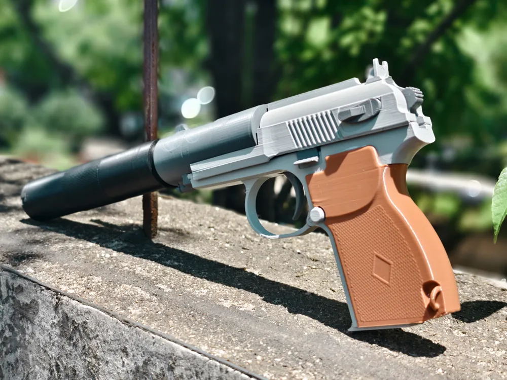 Soviet Union PB Suppressed Pistol classic toy - Free 3D Print Model ...