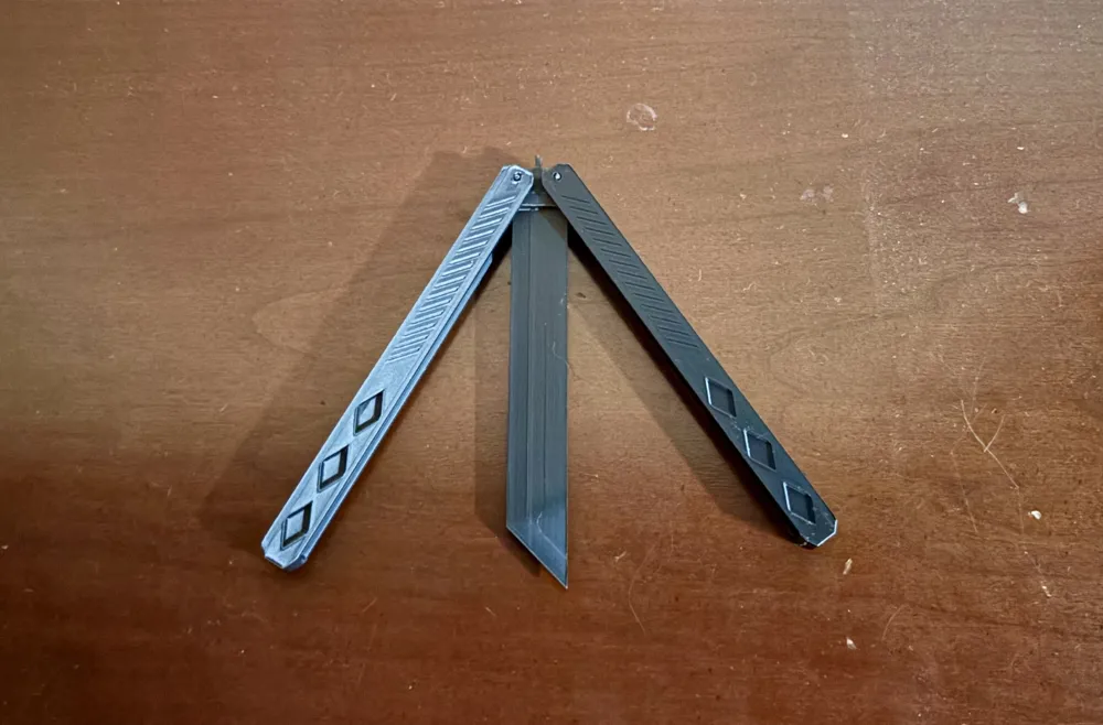 Butterfly Knife/Balisong Trainer/Toy by PotaterSoupModels MakerWorld ...