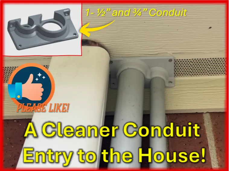 Electrical Conduit Termination for Soffit / Eve by KeKap - MakerWorld