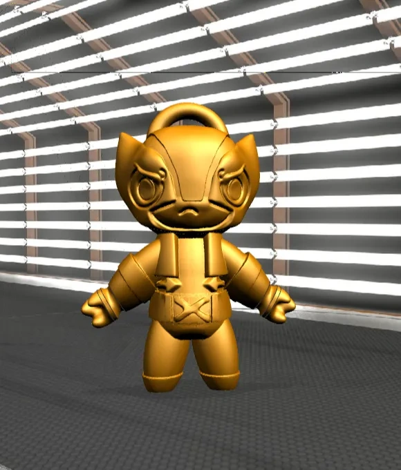 Cartoon-Kong Keychain PLA13 by 孝九声3D打印 - MakerWorld