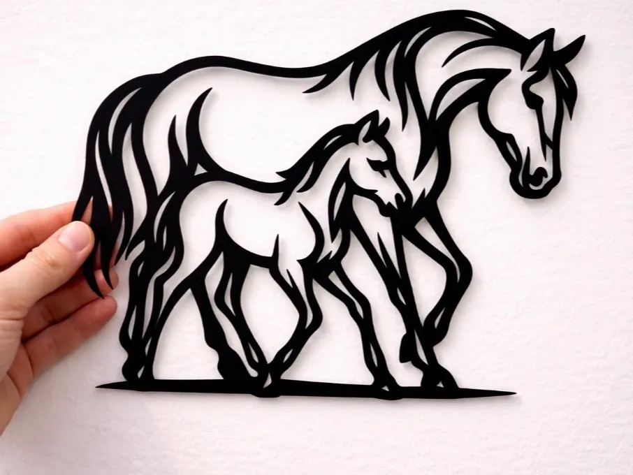 Horses – Elegant Wall Art - Free 3D Print Model - MakerWorld