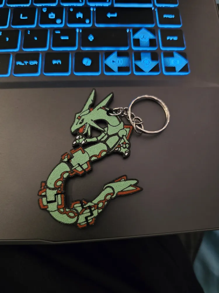 Pokemon Rayquaza Flexible Keychain by FRANKIE 3D PRINT MakerWorld ...