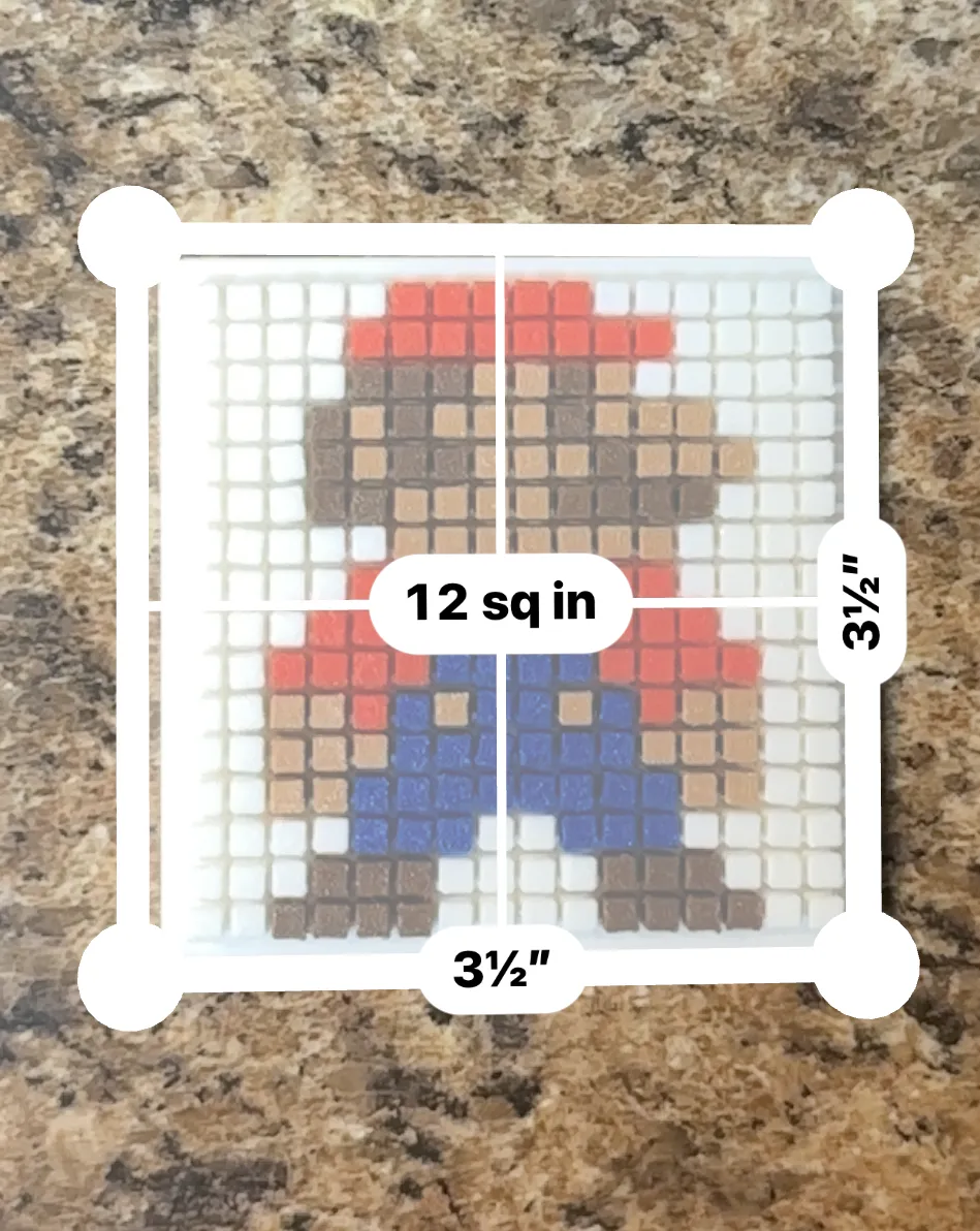 Mario Pixel Puzzle (Desktop Version) by BarnesStudioStore - MakerWorld