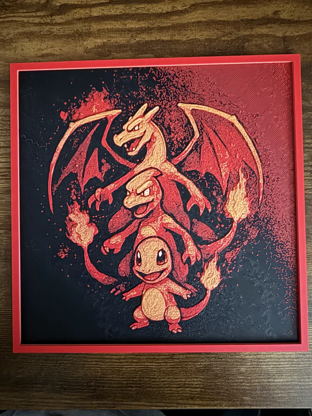 Charmander Evolution_HueForge_170x170mm by Journiii Made It MakerWorld ...