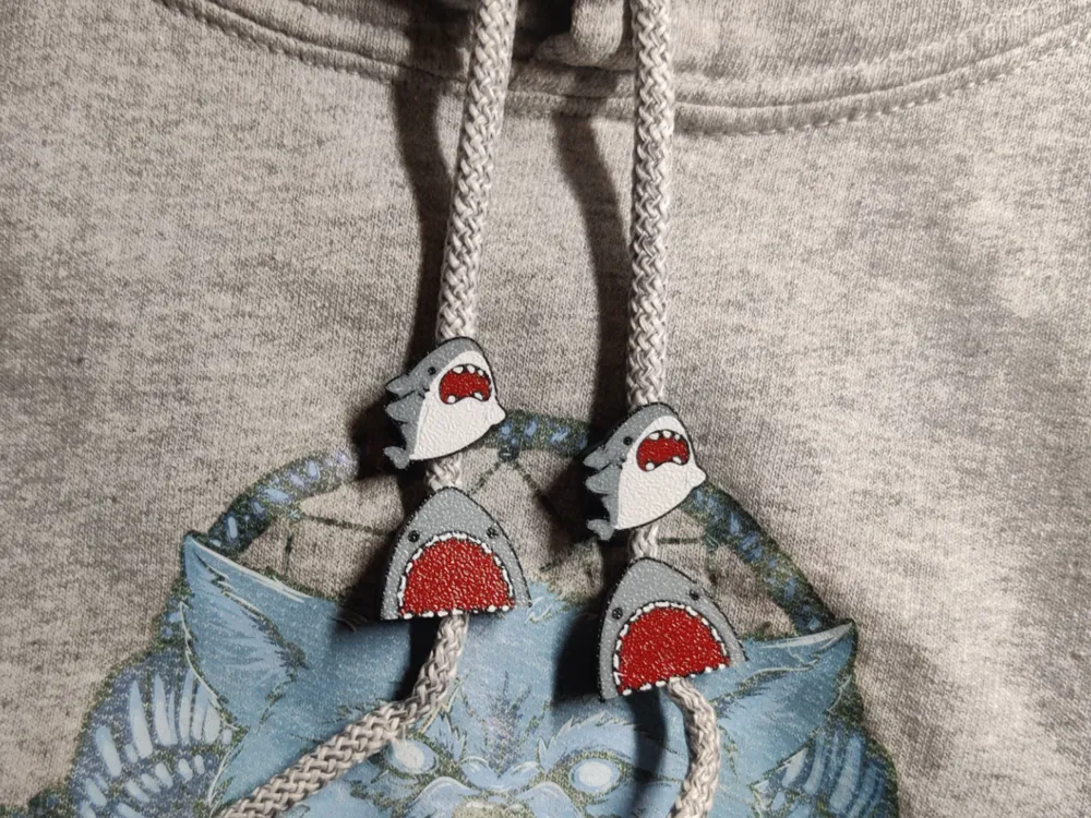 Sharks Hoodie Drawstring Beads by CHERRYSLICE MakerWorld: Download Free ...