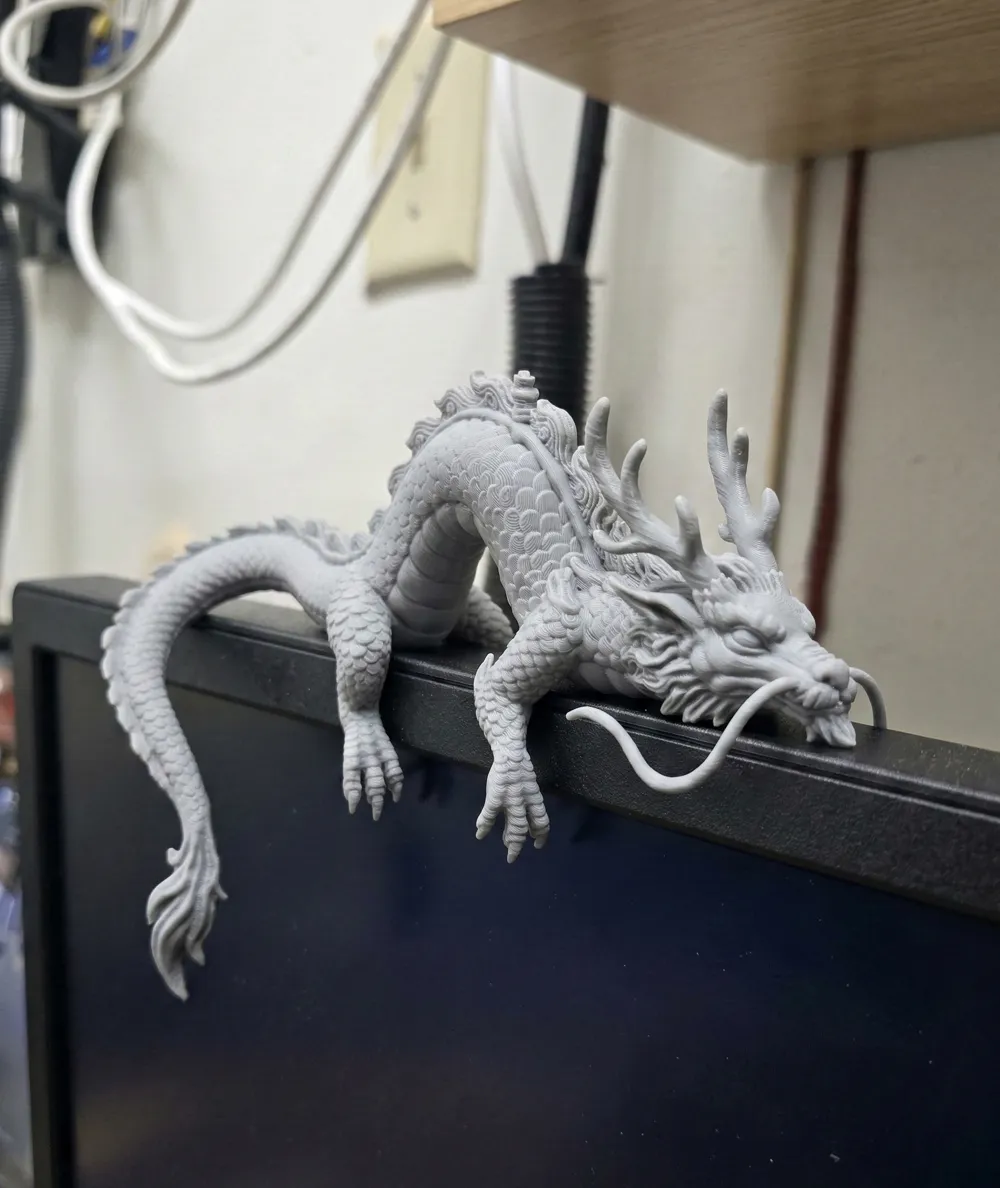 Ancient oriental dragon monitor - Free 3D Print Model - MakerWorld