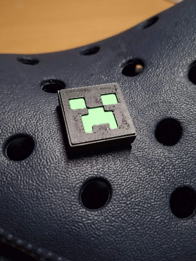 Minecraft Creeper Croc Charm (Jibbitz) by Prints By Matthew MakerWorld ...