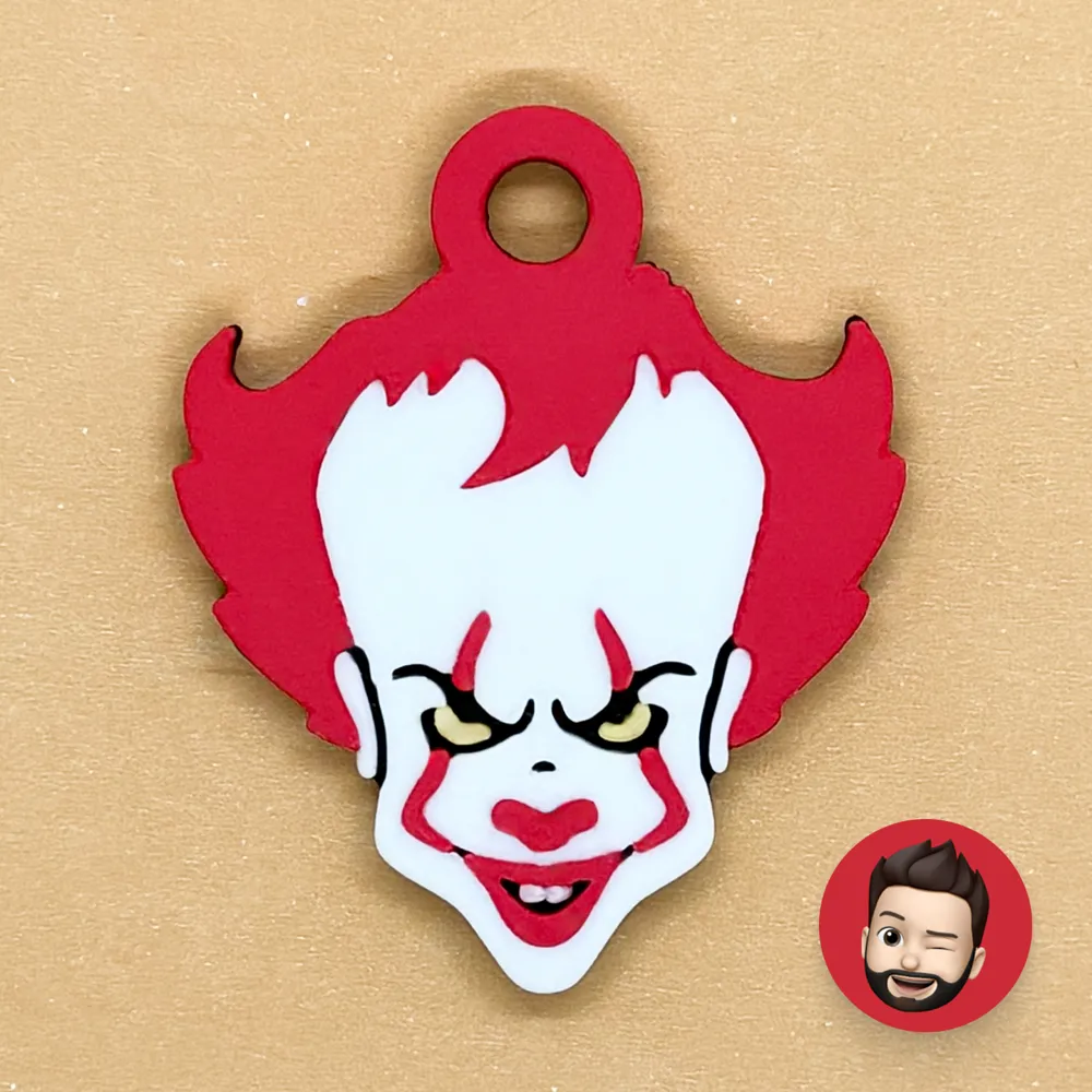 Pennywise clown IT keychain by nicodeimos - MakerWorld
