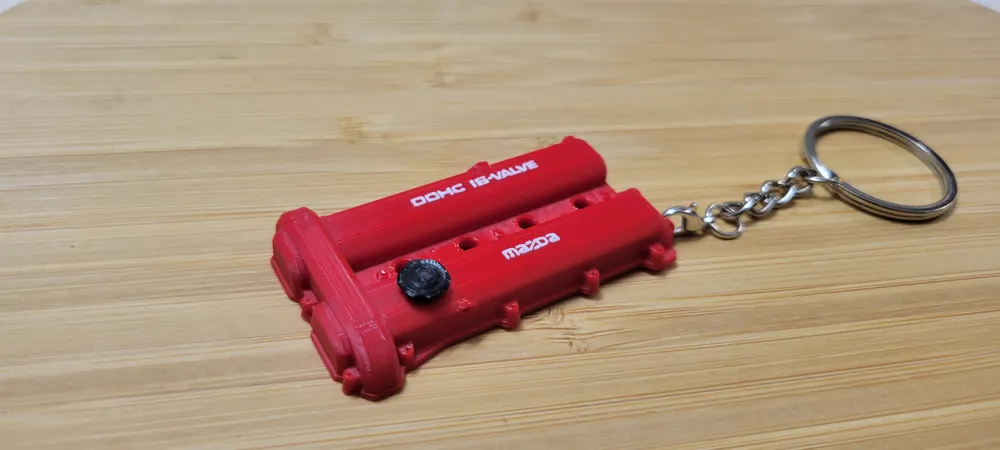 Valve cover keychain - Mazda Miata - Free 3D Print Model - MakerWorld