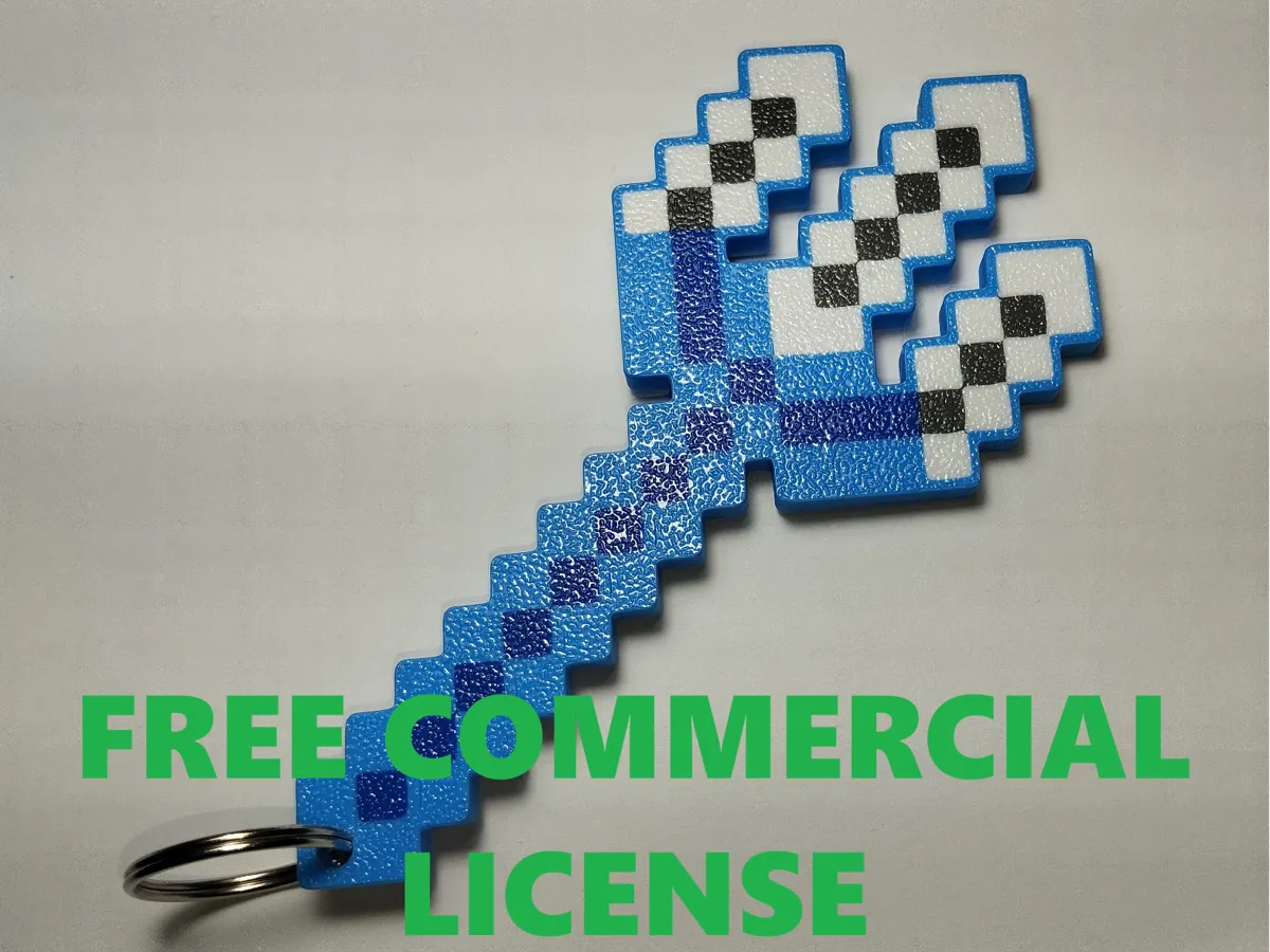 Minecraft Trident - Free 3D Print Model - MakerWorld