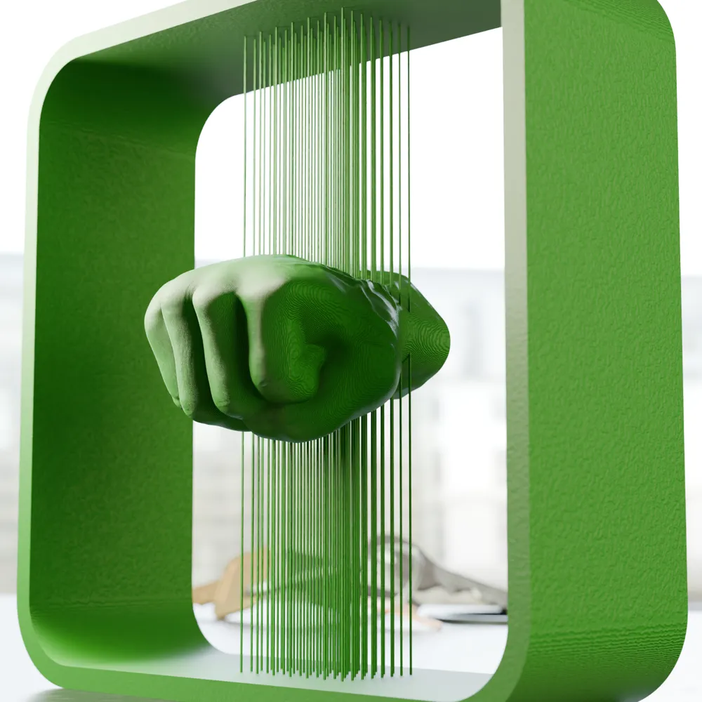 Hulk Fist Suspended String Art by theStonefox MakerWorld: Download Free ...