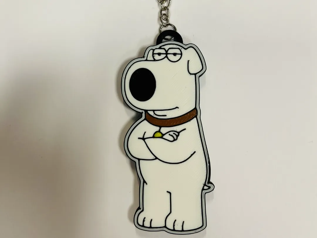 Brian Griffin Keychain - Free 3D Print Model - MakerWorld