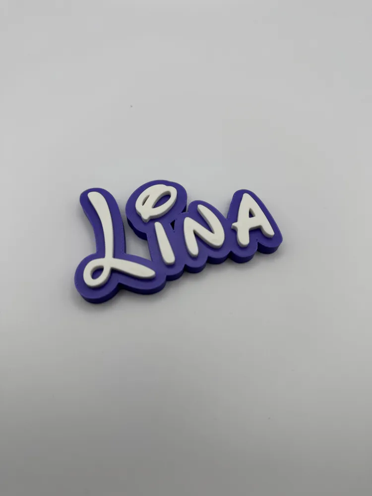 Name Plate Lina - Door Sign - Free 3D Print Model - MakerWorld