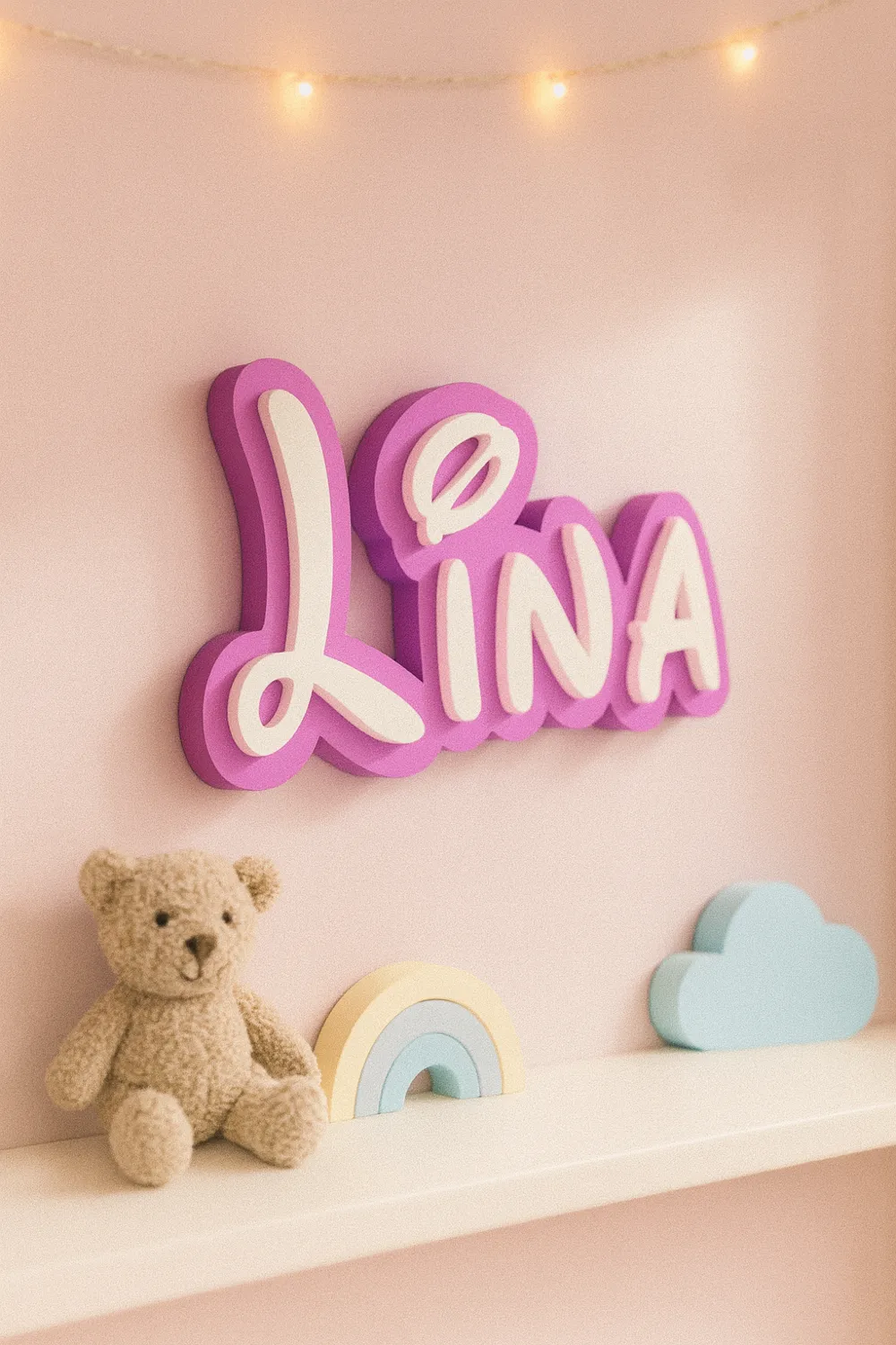 Name Plate Lina - Door Sign - Free 3D Print Model - MakerWorld