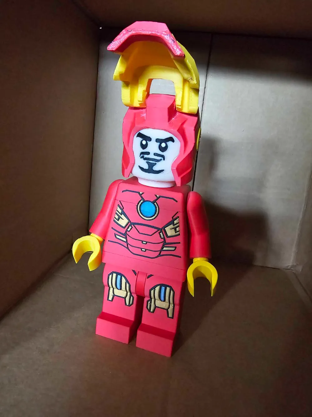Iron Man Brick Figure 6 to 1 scale by SnapToLayerMakerWorld: Download ...