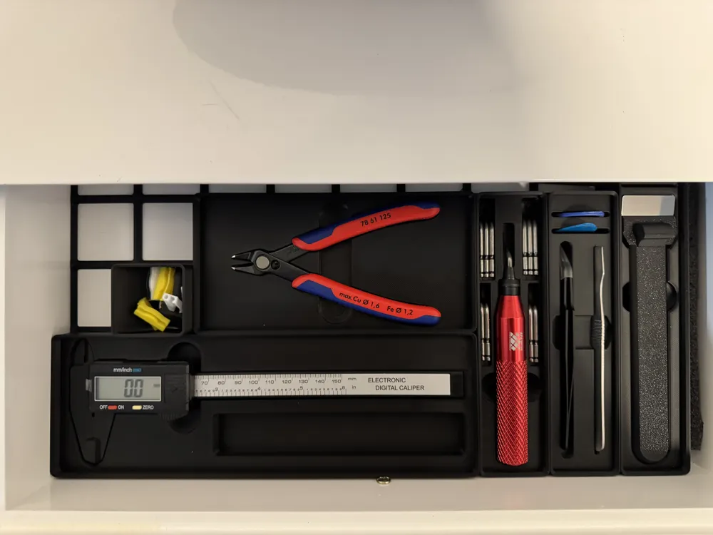 Digital Caliper Gridfinity Bin With Storage Cutout - Free 3D Print ...