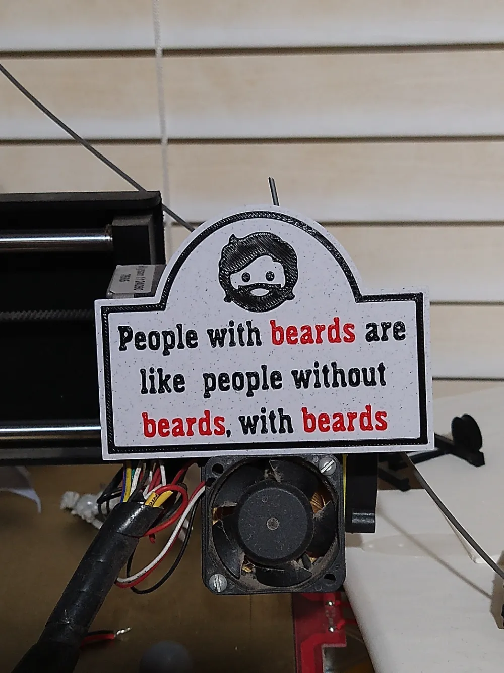Beard People Sign by Panacaguy - MakerWorld