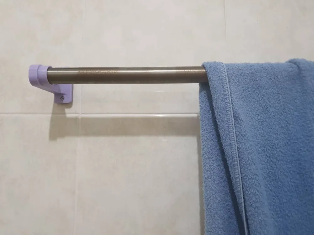 Bath Towel Rod Mount - Free 3D Print Model - MakerWorld