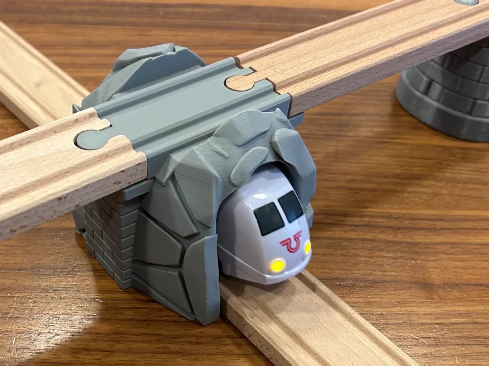 Eisenbahntunnel mit Überführung für BRIO/IKEA/LILABO – Kostenloses 3D ...