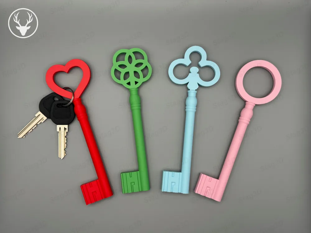 Giant Key Keyring by Stag 3D - MakerWorld