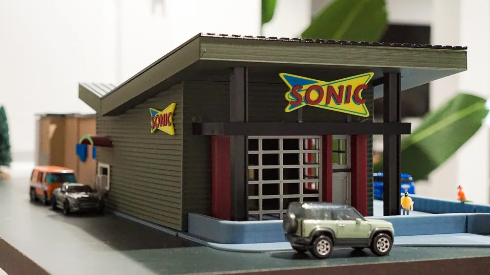 Sonic Drive-In Restaurant - 79 pc Model Set - Free 3D Print Model ...