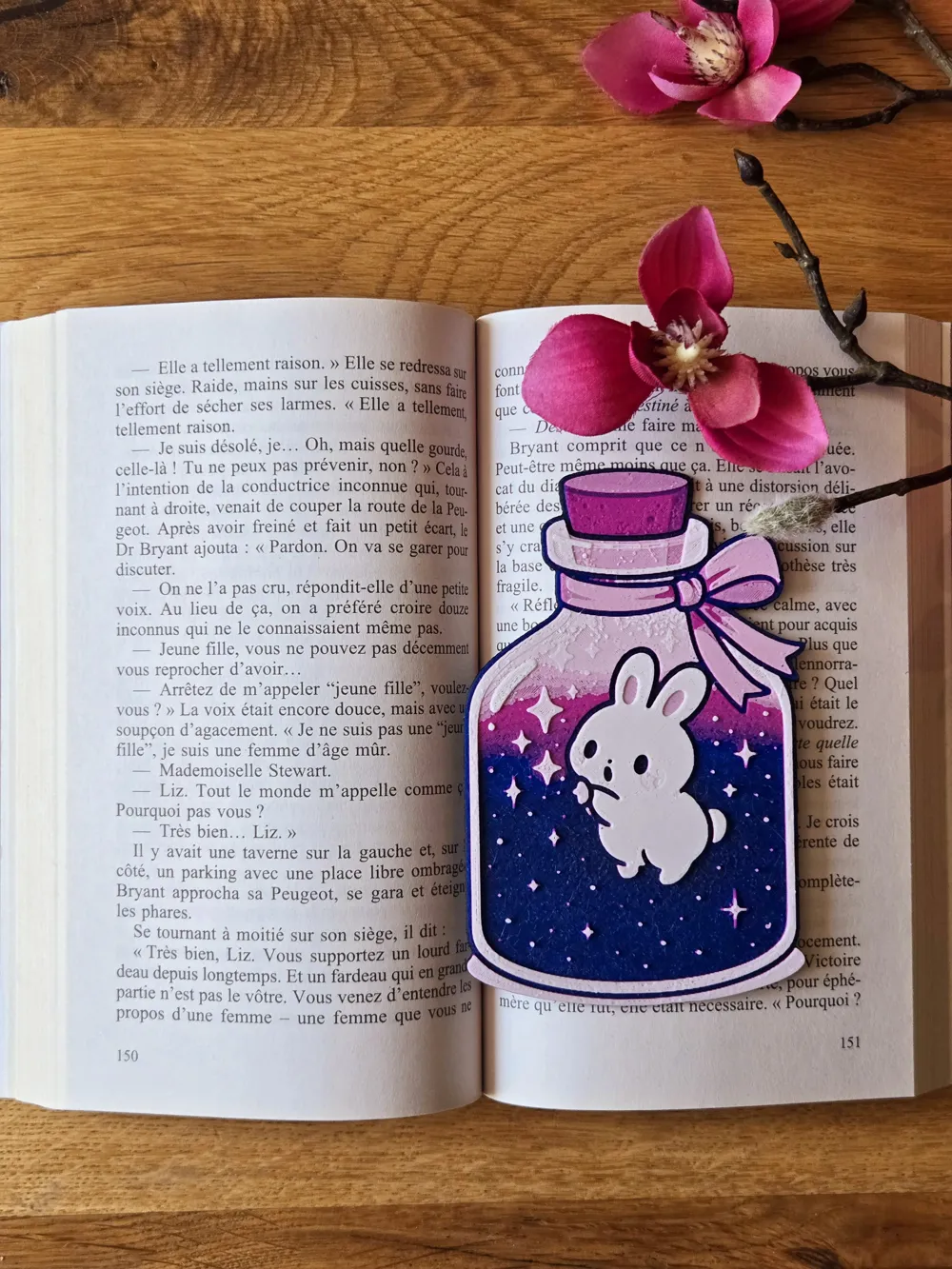 Bookmarks “Stars Violet Rabbit” by Kumo Design MakerWorld: Download ...