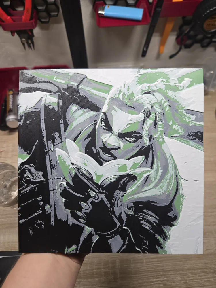 Arcane Ekko League of Legends HueForge by rocketfox MakerWorld ...
