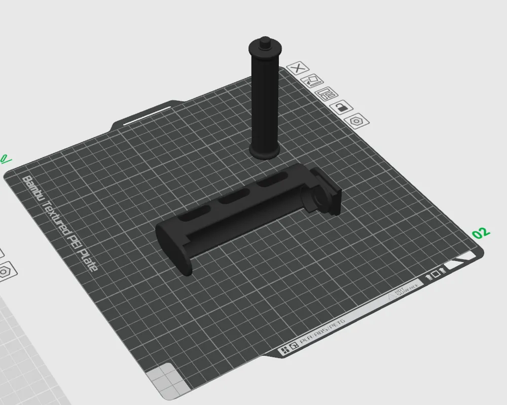 Bambulab P1P P1S X1C Spool holder right/left - Free 3D Print Model ...