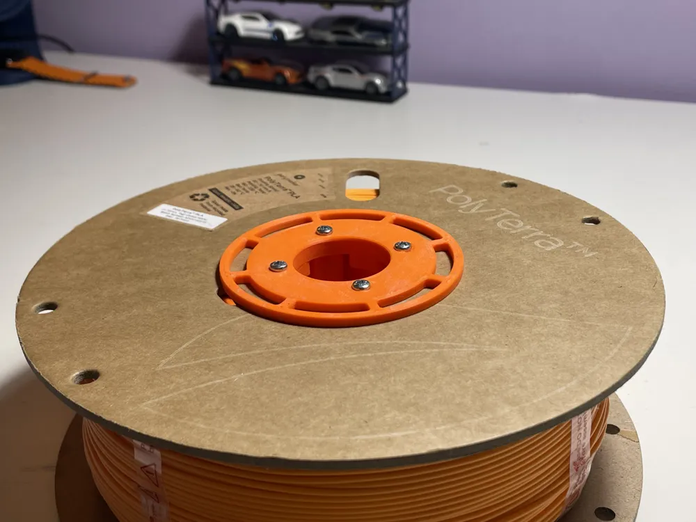 Spool adapter - refil filament - cardboard - spool by Sivar Studios MakerWorld: Download Free 3D ...