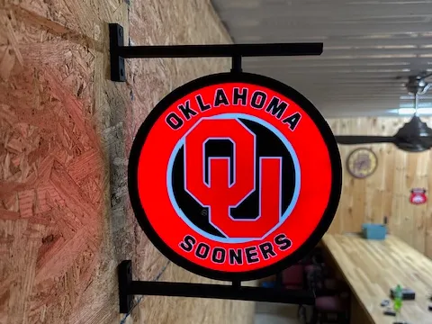 Oklahoma Sooners sign - Free 3D Print Model - MakerWorld