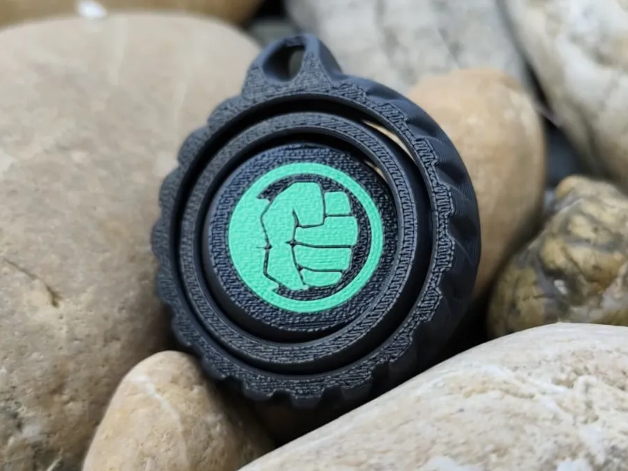 Marvel & DC Superhero Fidget Spinner "Hulk" - Free 3D Print Model ...