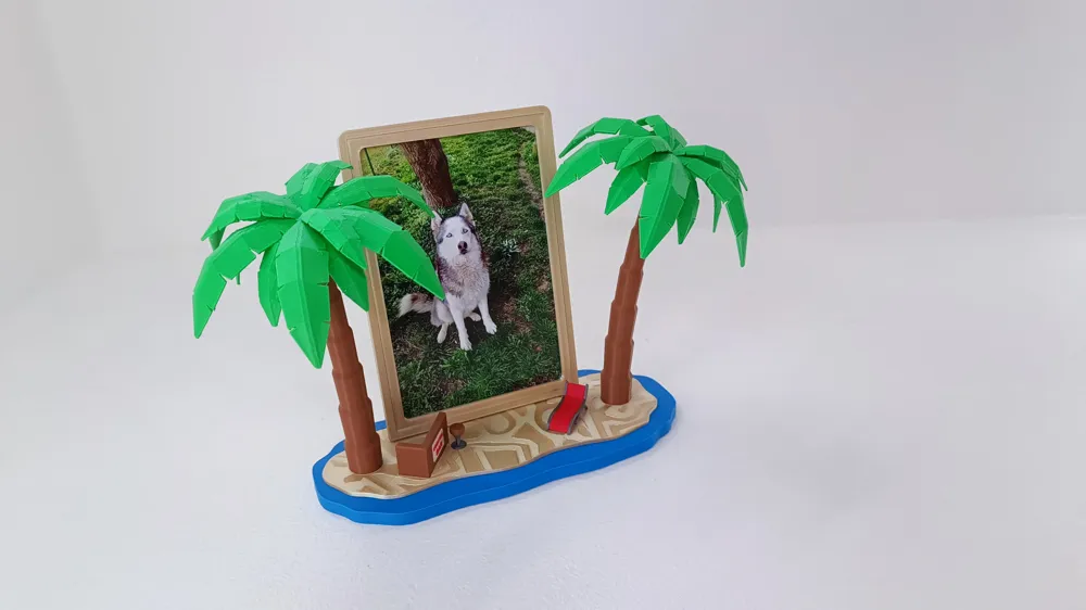 Island photo frame by TopD Creation MakerWorld: Download Free 3D Models