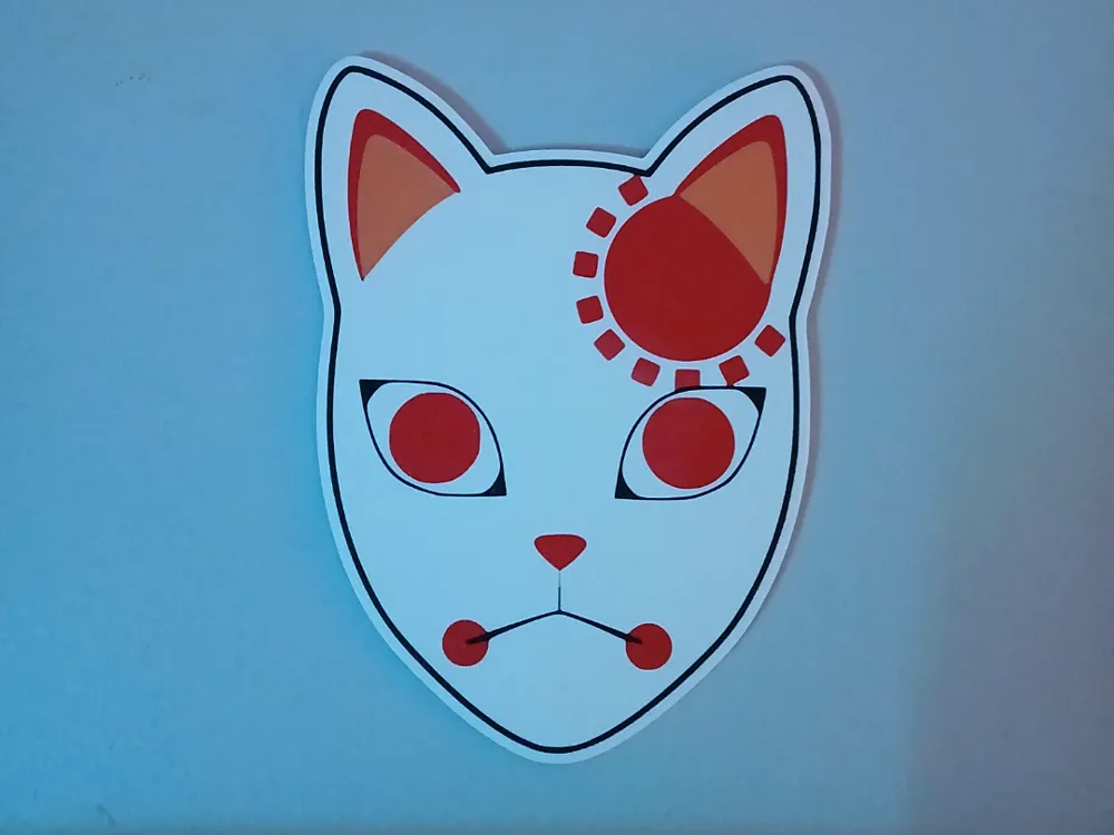 Demon Slayer Warding Mask (Fox Mask) by @LathanKreative - MakerWorld