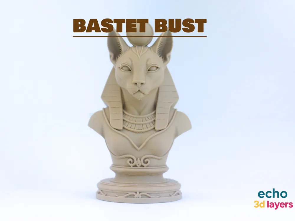 Bastet bust by Echo 3D Layers MakerWorld: Download Free 3D Models