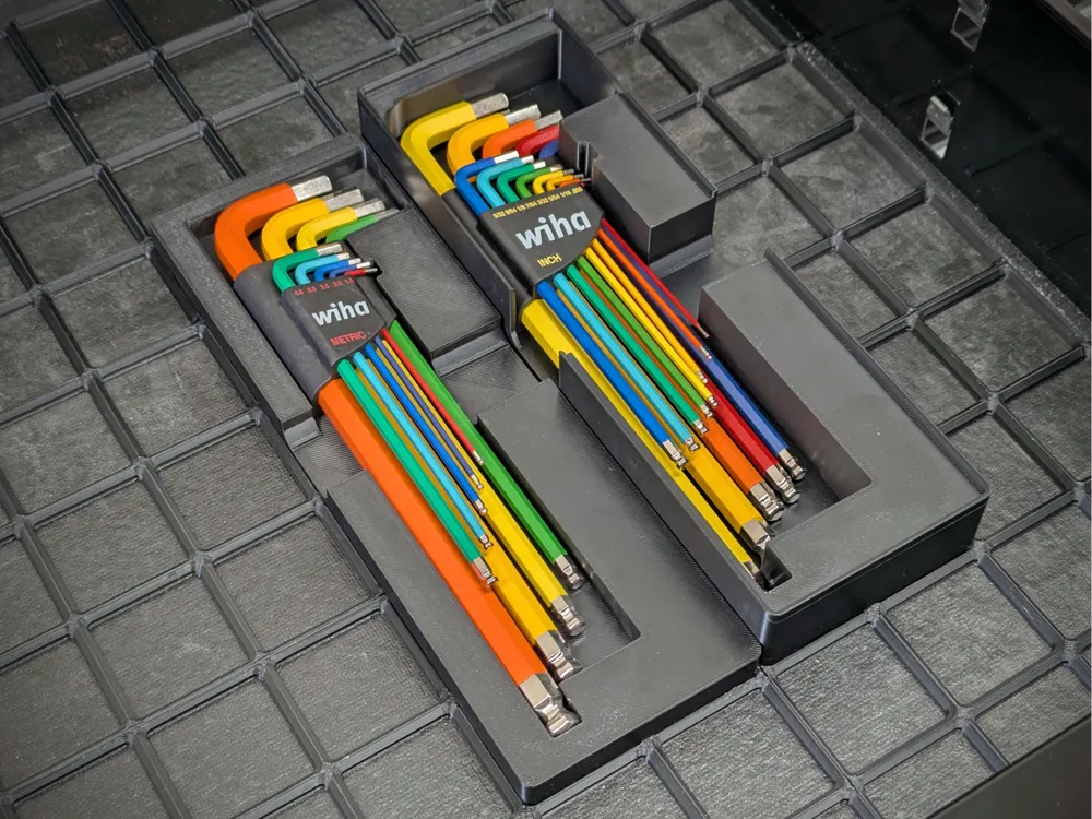 Wiha Hex L-Key (Allen Key) Holder - Gridfinity by Plastic Robot - MakerWorld