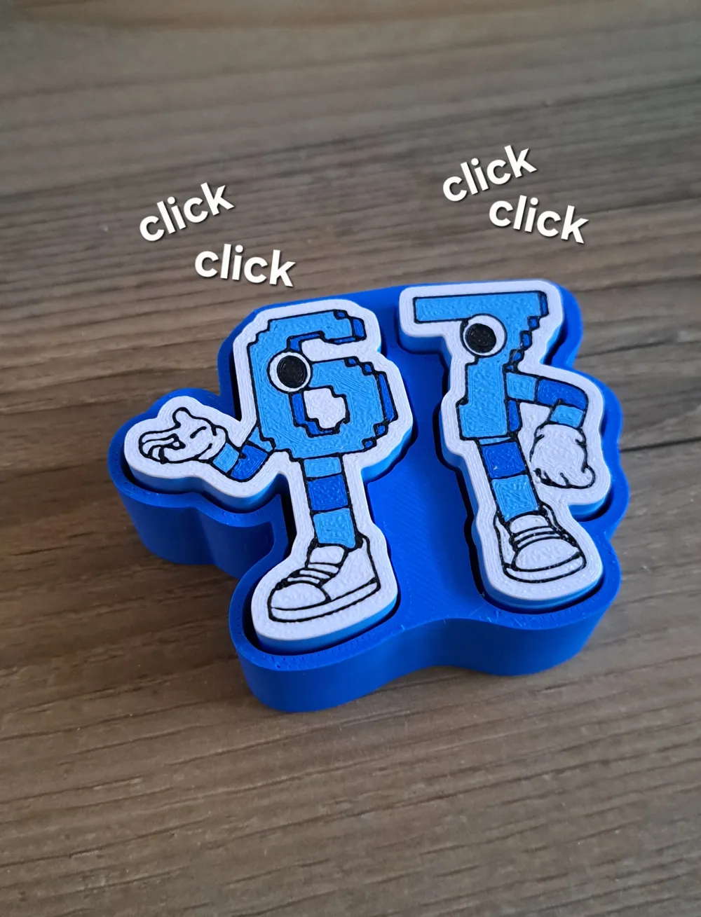 Super cool 67 double fidget clicker toy - Free 3D Print Model - MakerWorld