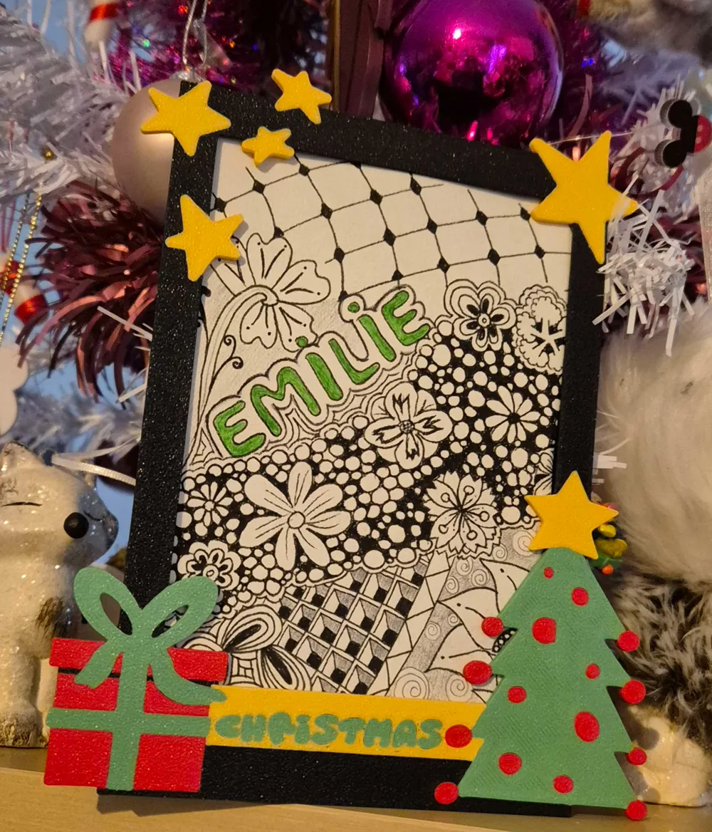 marco de fotos navideño por MissNekotaku MakerWorld: Descarga Modelos ...