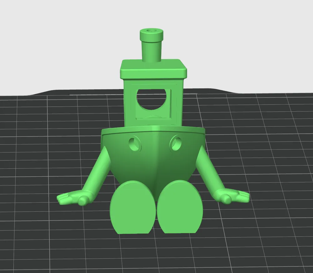 benchy with arms and legs Remixed by LTD - MakerWorld