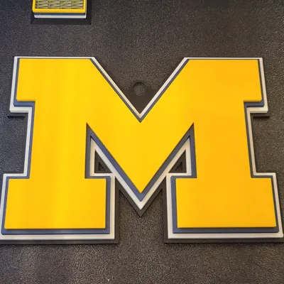University of Michigan Block M Pendant by ABC3DPRINTS MakerWorld ...
