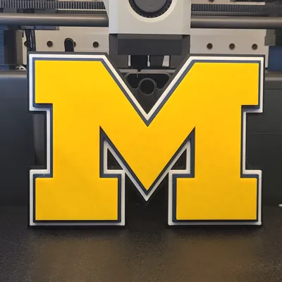 University of Michigan Block M Pendant by ABC3DPRINTS MakerWorld ...