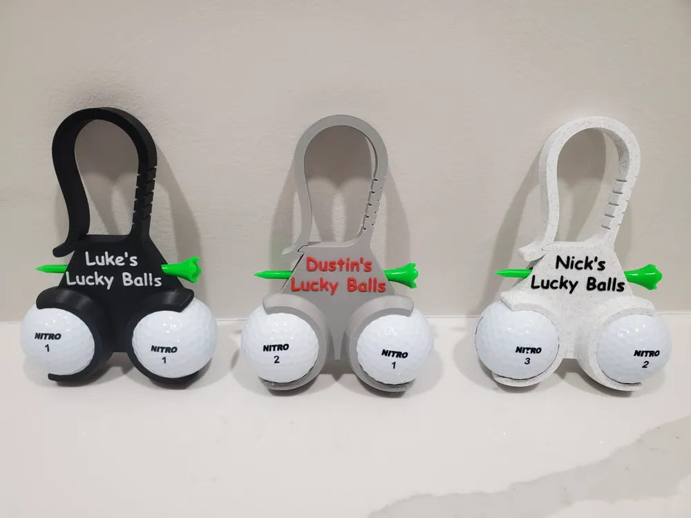 Proto Caddy V1 - Custom Golf Ball and Tee Holder - Free 3D Print Model ...