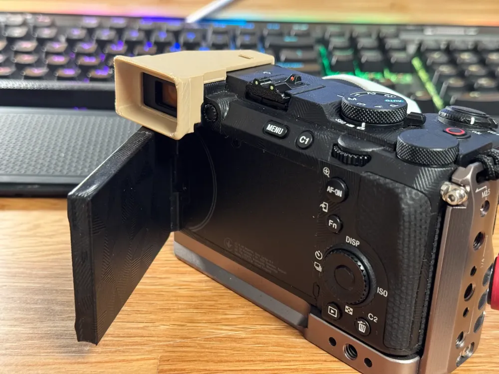 Sony A7C2 A7CR取景器眼罩/取景器保护罩 仅需8g耗材 来自 开橘崽的屁屁象 MakerWorld：免费下载 3D 模型
