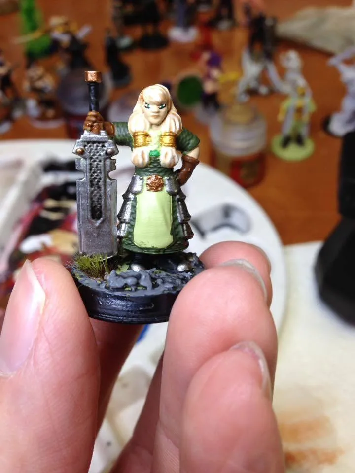Female dwarf fighter Dnd Miniature Remixed by Darkwing - MakerWorld
